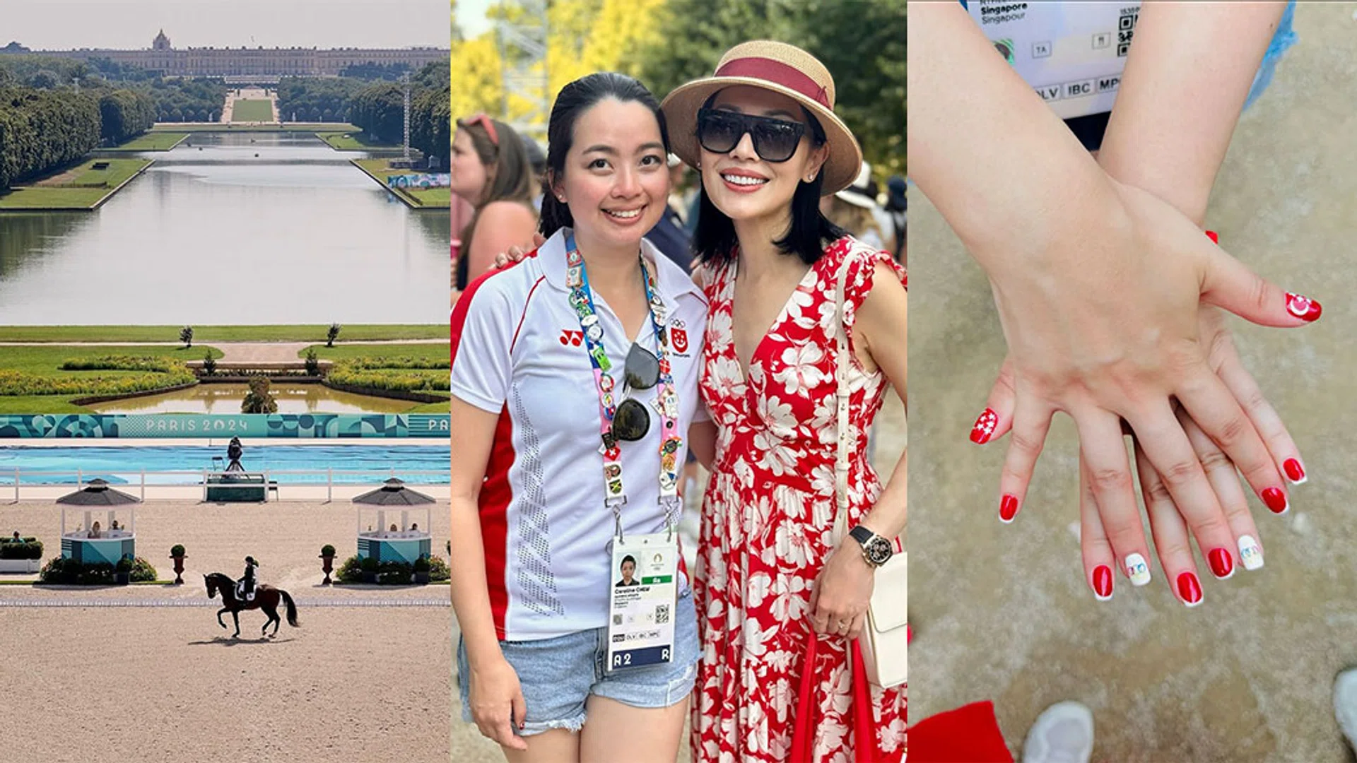 Actress Sharon Au cheers on Singaporean Olympian Caroline Chew in Paris ...