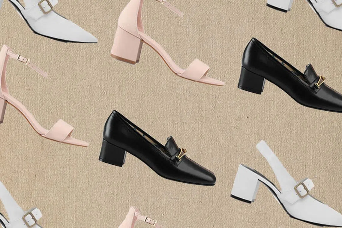 12 stylish mid heels that won't hurt your feet - Her World Singapore ...