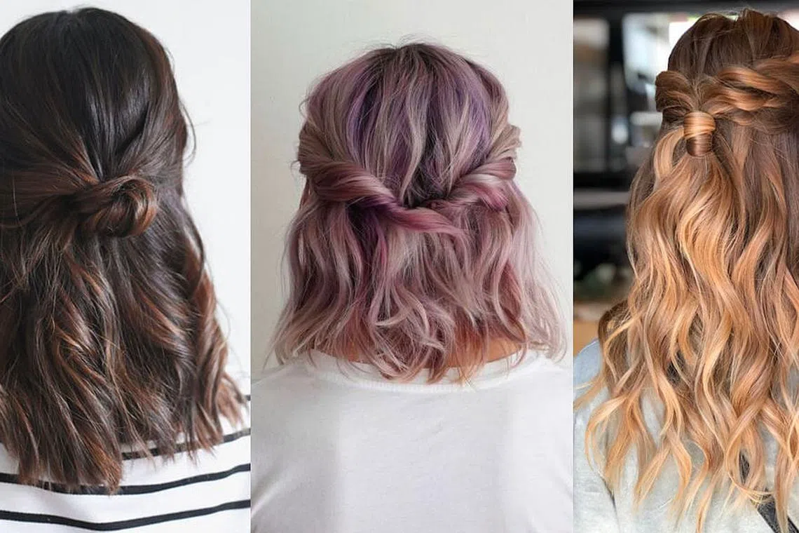 33 chic half-up hairstyles for all occasions - Her World Singapore ...