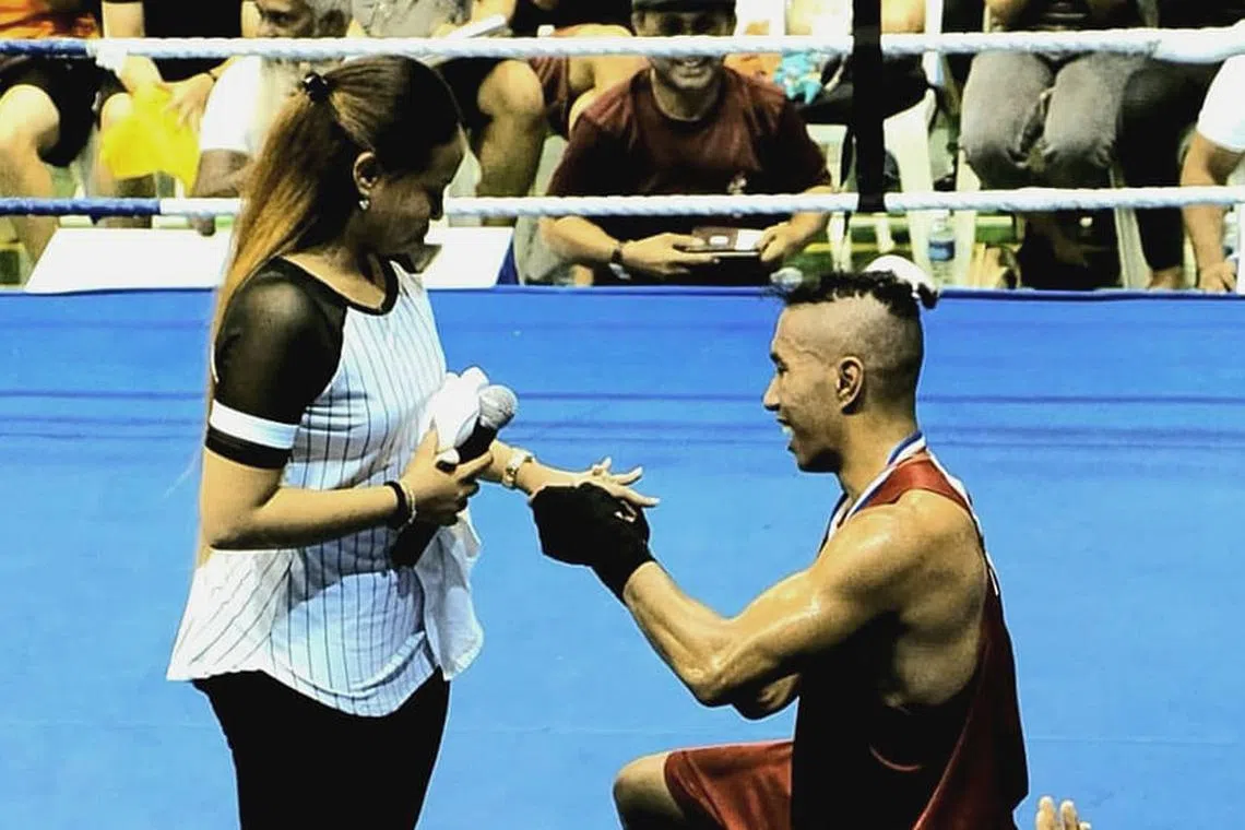 WATCH: A Singapore national boxer's ultra-sweet proposal after national ...