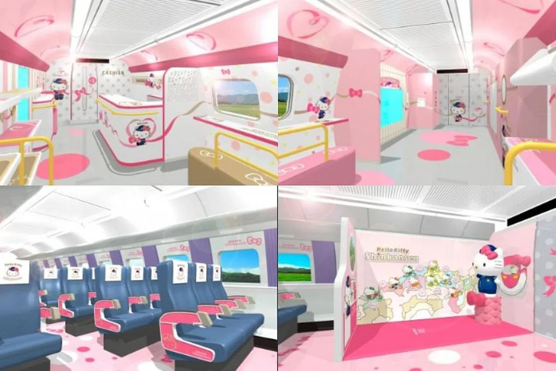 Hello Kitty themed bullet train launching in Japan - Her World ...