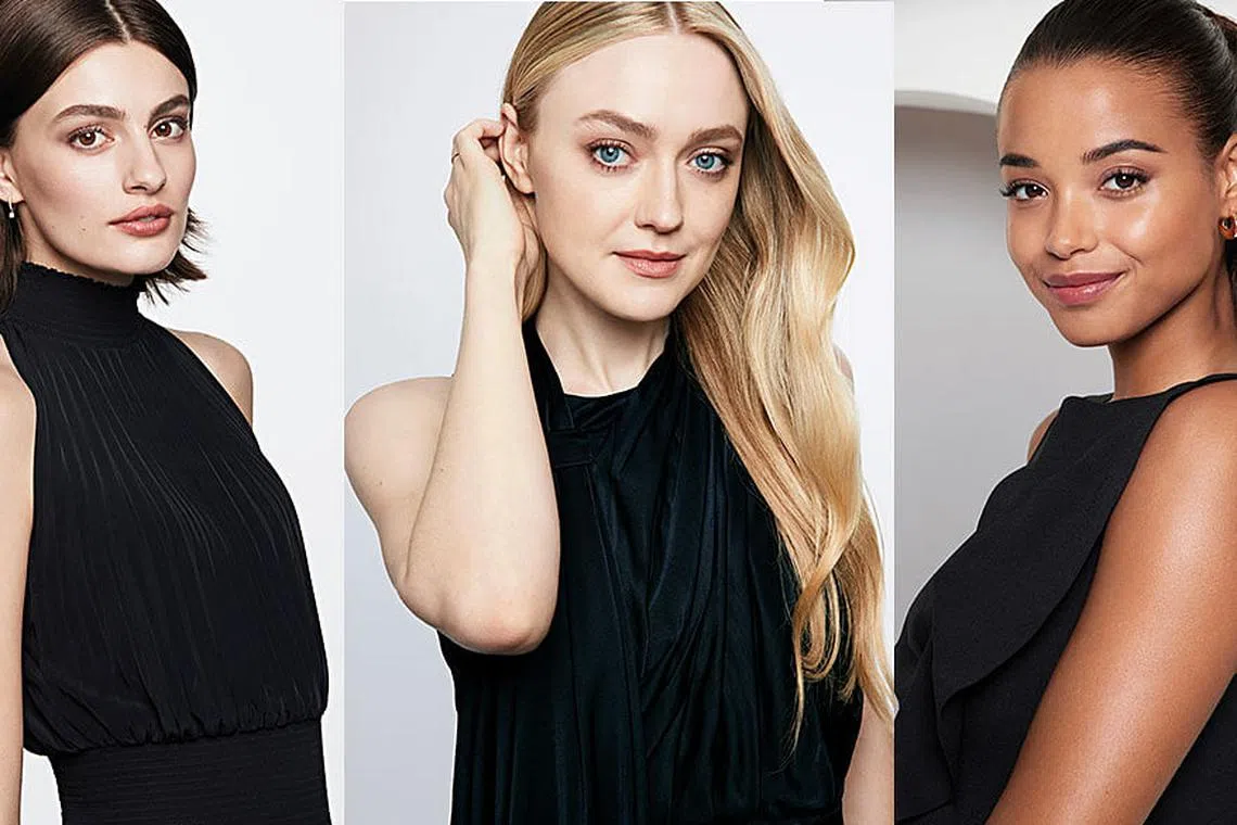 Cle de Peau Beaute ambassadors Dakota Fanning, Diana Silvers and Ella ...