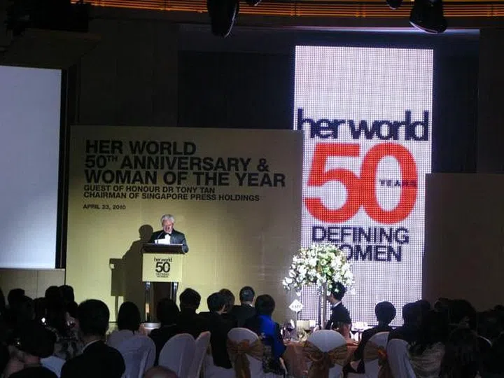 Mrs Lim Hwee Hua Honoured At Her World's 50th Anniversary And Woman Of ...