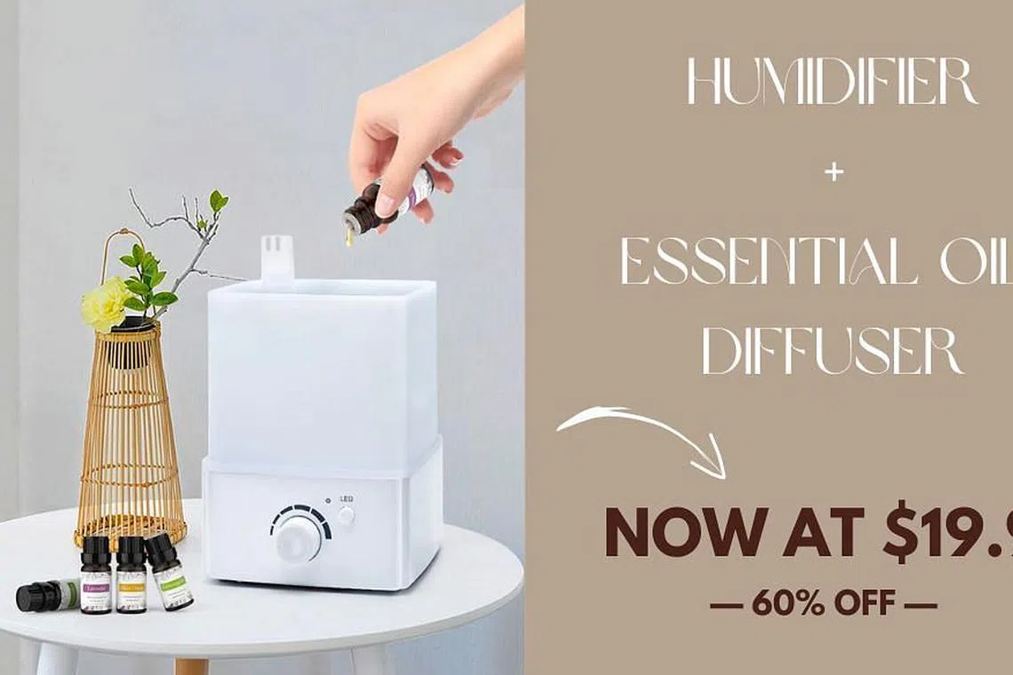 This essential oil diffuser & humidifier is now at 60% Off | Her World ...