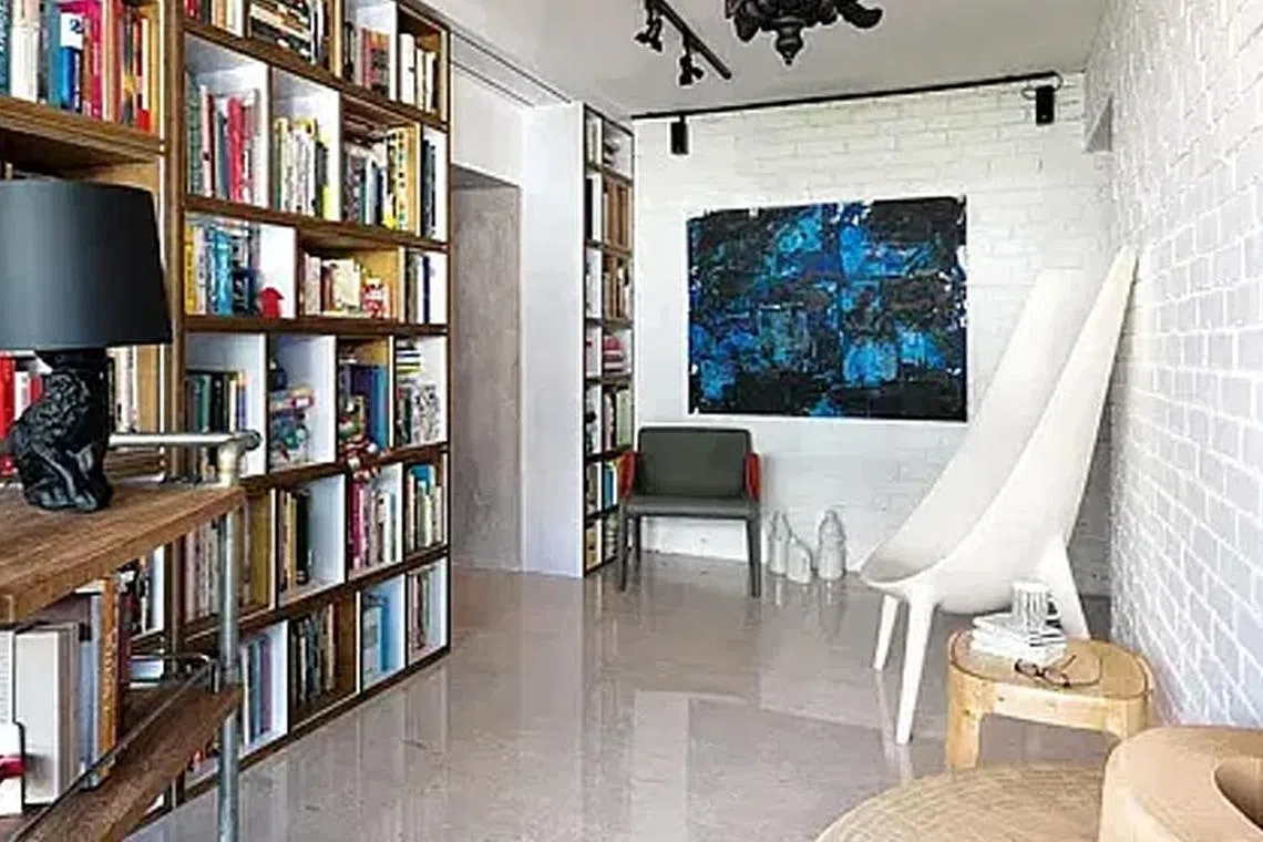 This Industrial-Style HDB Jumbo Flat With Five Bedrooms | Her World ...