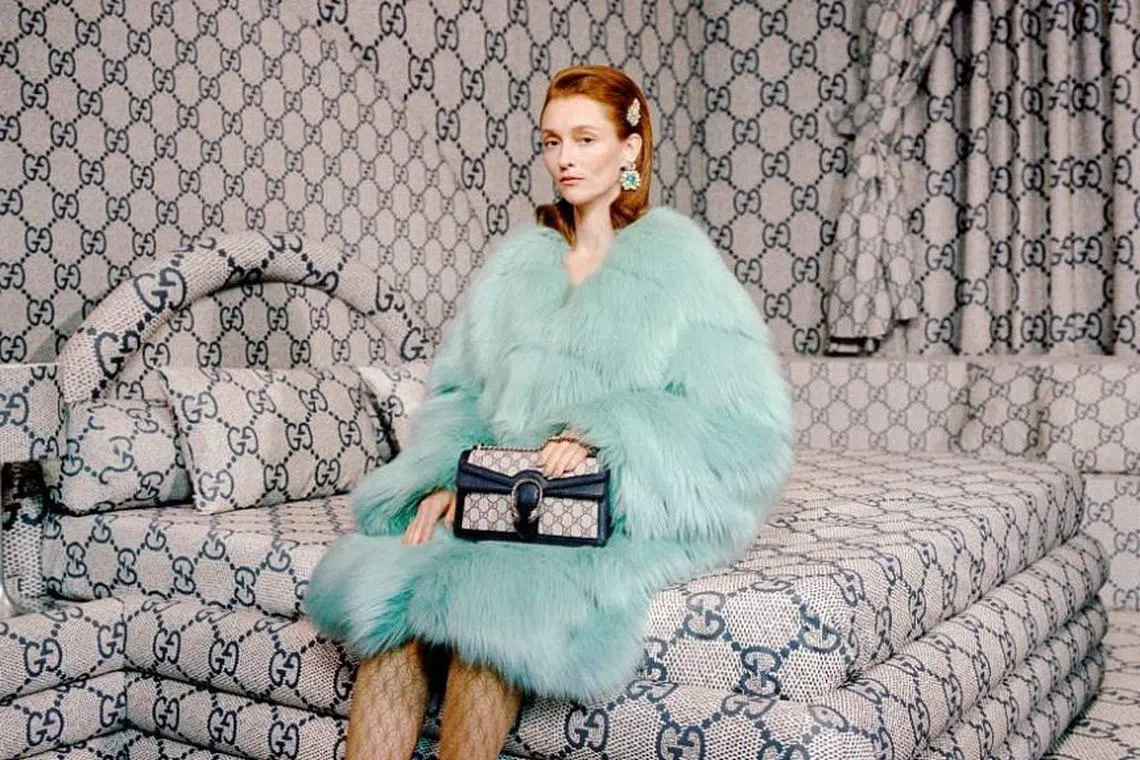 Gucci brings back its blue GG canvas from the ’70s - Her World ...