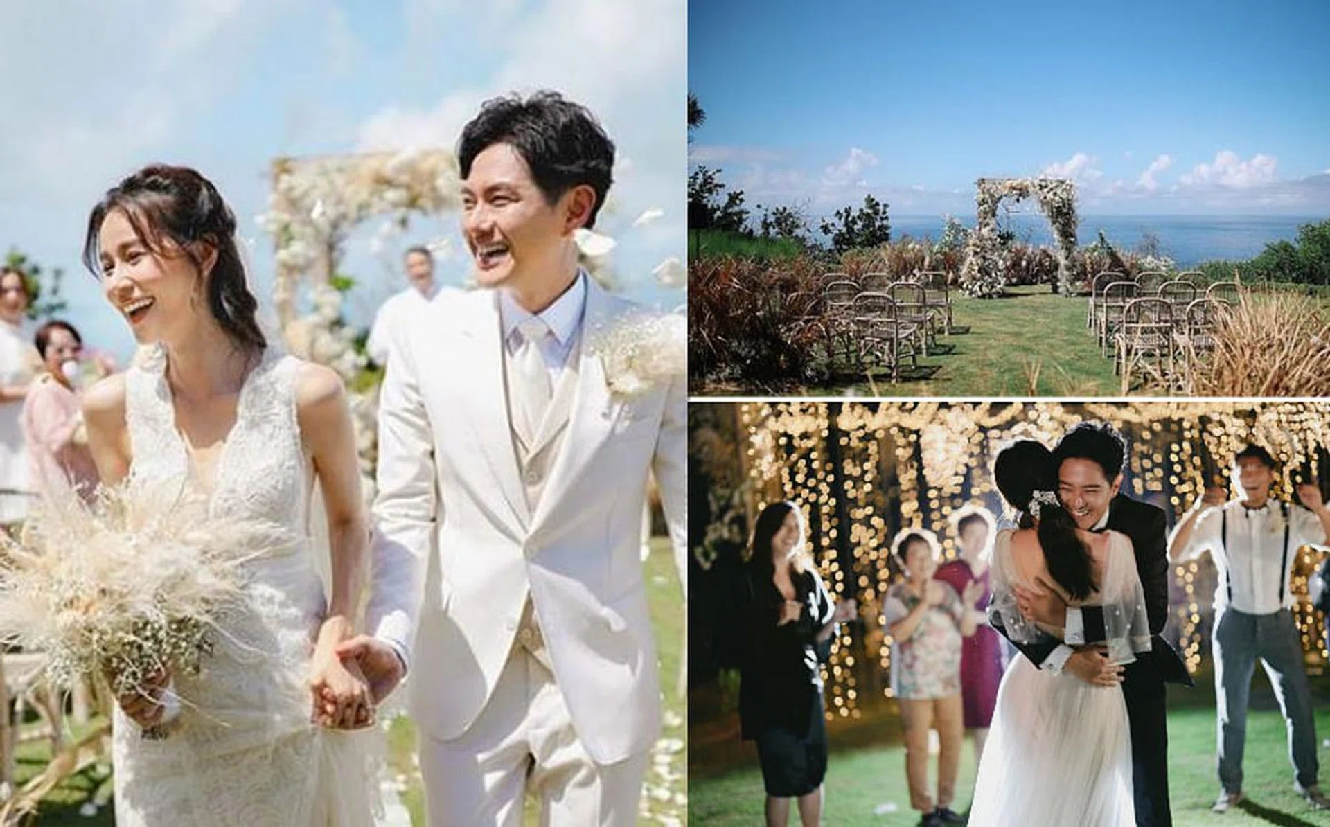 TVB actors Edwin Siu and Priscilla Wong had the dreamiest clifftop resort wedding in Bali - Her ...