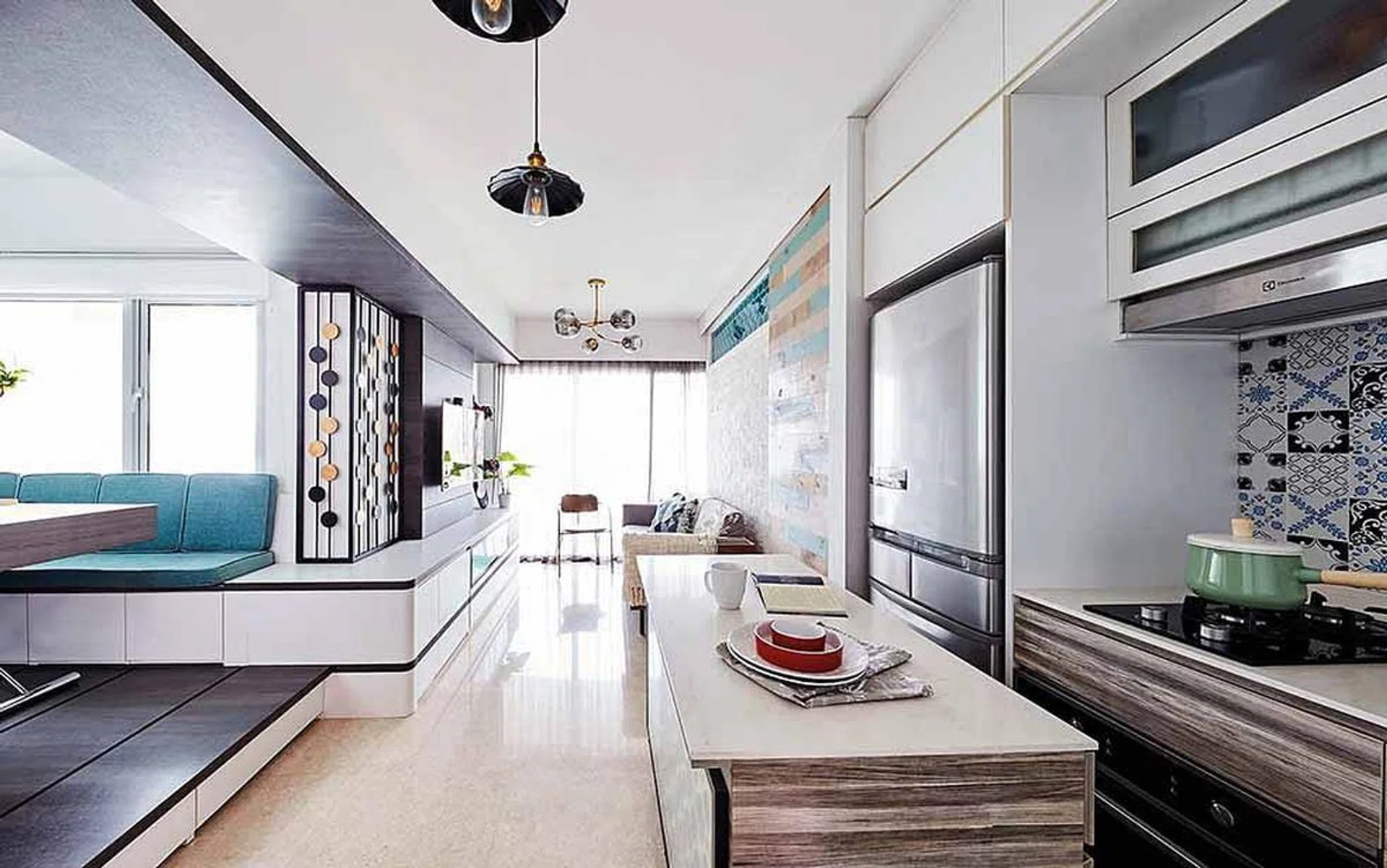 Clever space-saving design and Peranakan elements in this condo ...