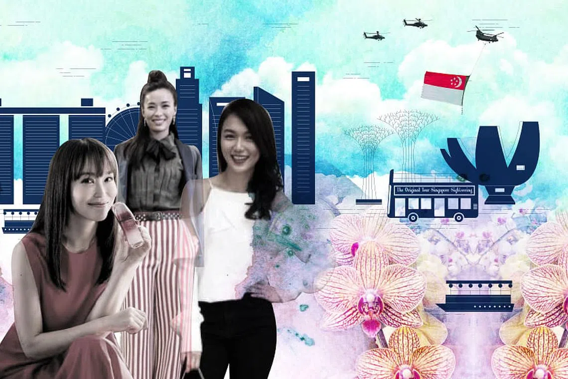 Red, white and cool: How to dress for National Day as inspired by Fann ...