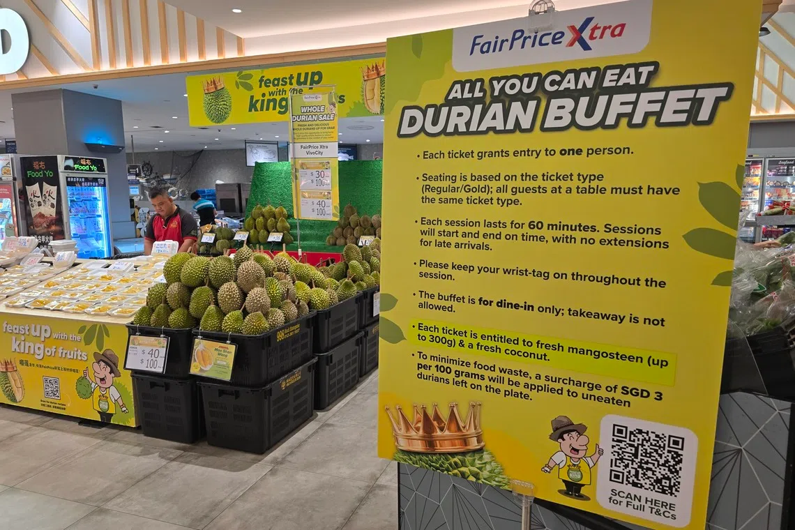 Unlock your unlimited durian fix with CDC vouchers at FairPrice Xtra ...