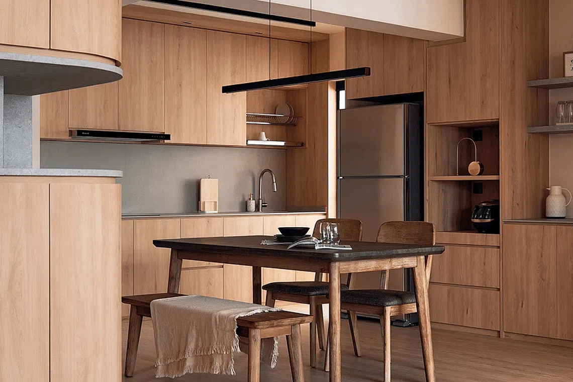 The Before & After Of This Japanese Zen Wood HDB Renovation | Her World ...