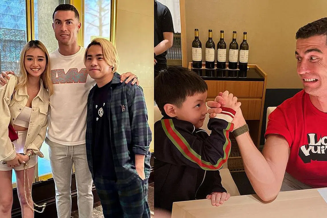 Cristiano Ronaldo hangs out with YouTuber JianHao Tan & Kim Lim’s son ...