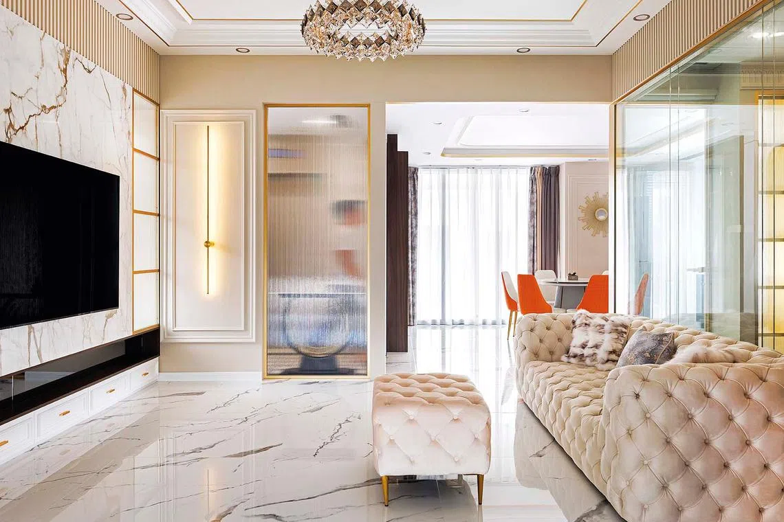 Condo in Orchard with modern rococo interior and rococo furniture ...