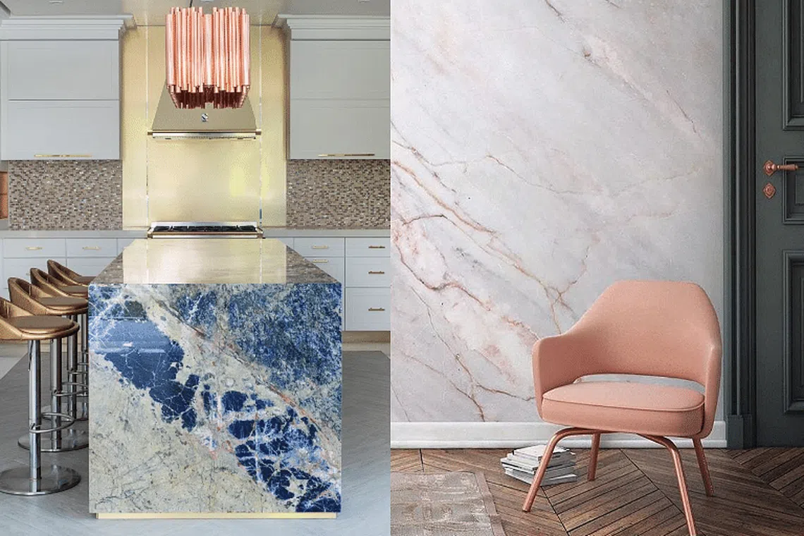 Gorgeous and unique use of marble in these homes - Home & Decor ...