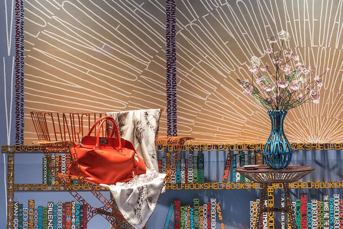 See a Hermes store display that's artistic, witty and mesmerising ...