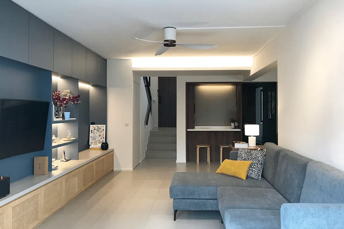 House Tour: A contemporary-style HDB maisonette bachelorette pad in Hougang - Home & Decor ...