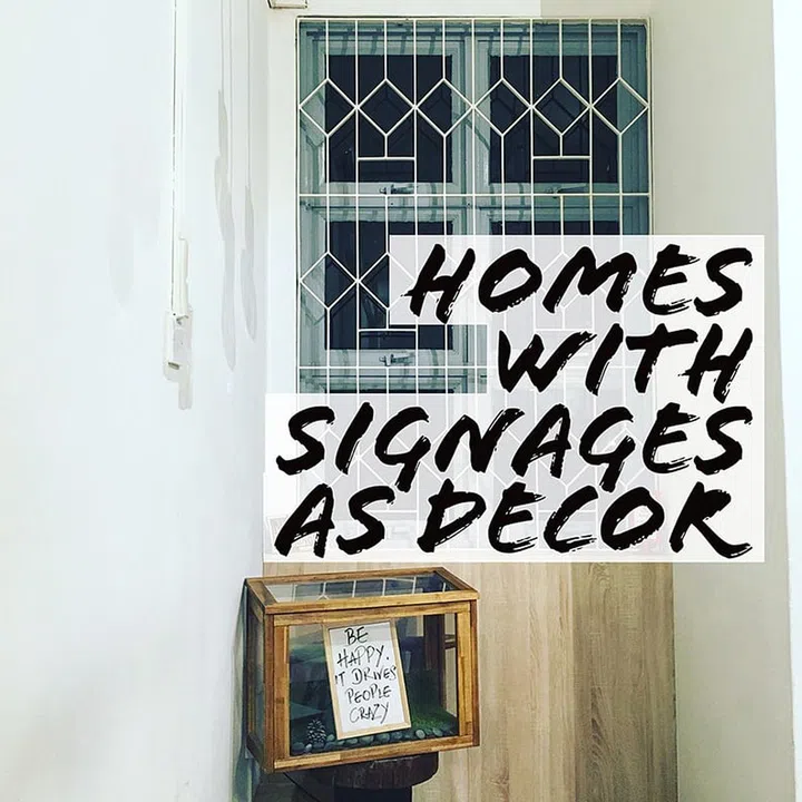 House Tours: Homes with signages as decor - Home & Decor Singapore ...