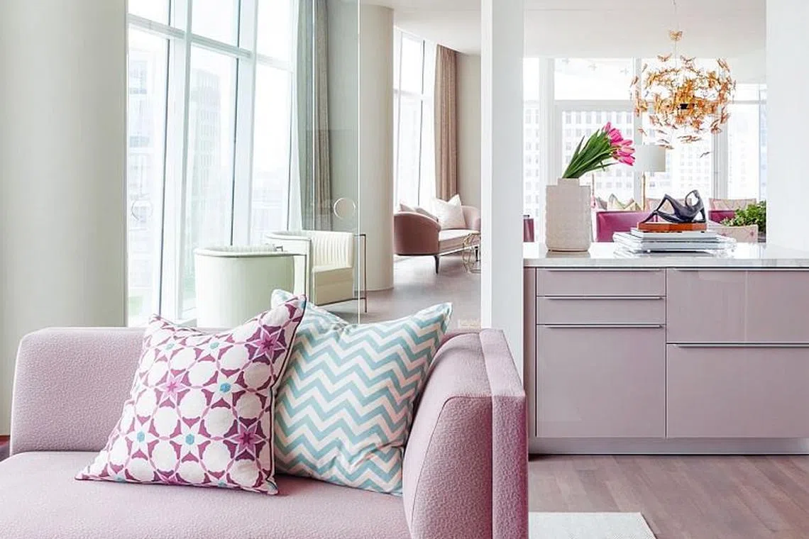Feminine and elegant apartment clad in shades of pink - Home & Decor ...