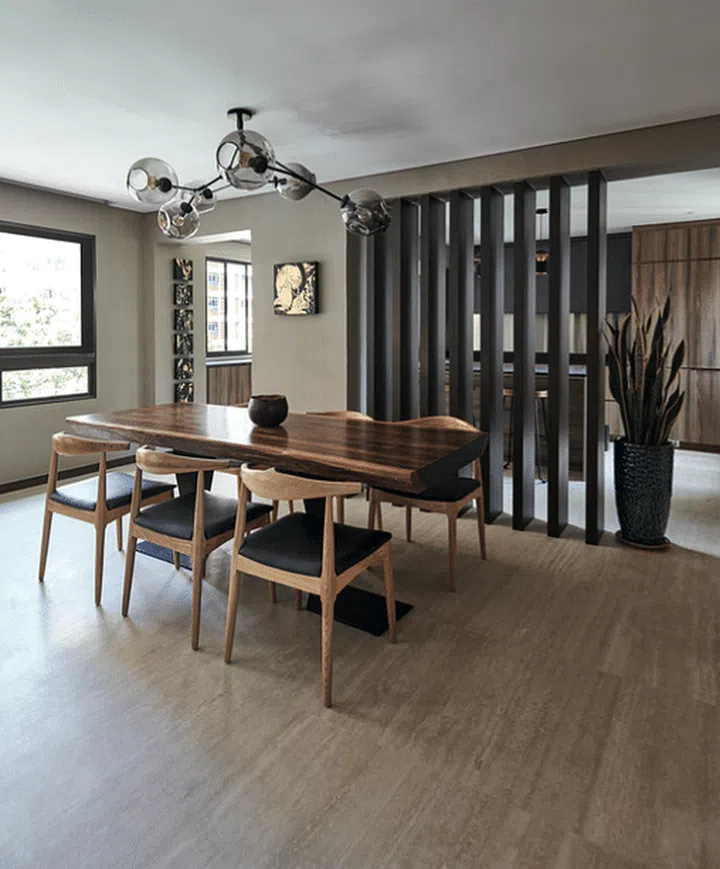 $160,000 Earthy interior design for a 5-room HDB for a single man ...