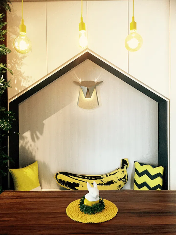 Artsy interiors for a couple's 1-bedroom condo in Upper Serangoon ...