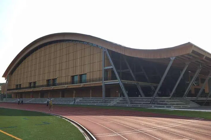 Mass engineered timber used for wave structure of NTU's new sports hall ...