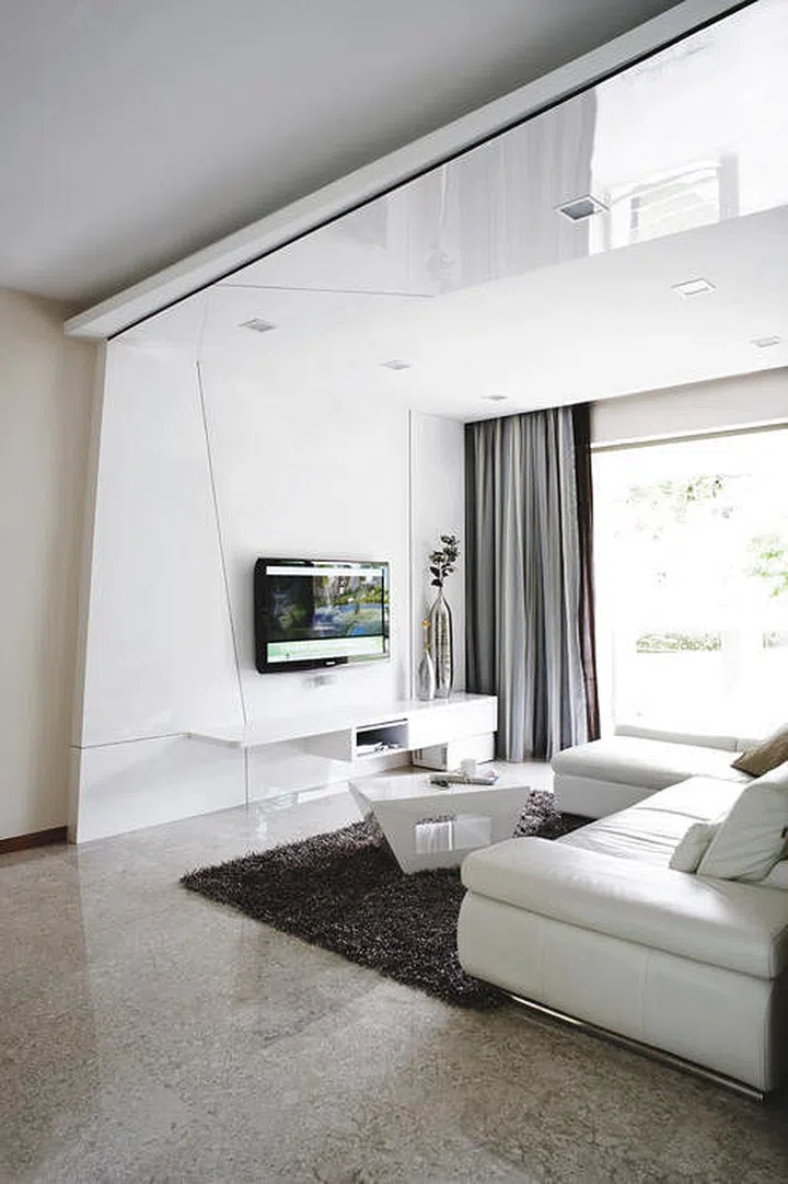 10 elegantly clean cut TV console and feature wall design ideas - Home ...