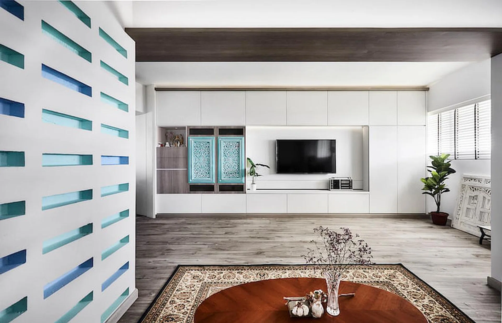 House Tour: A blue-and-white three-room HDB home in Chai Chee - Home ...