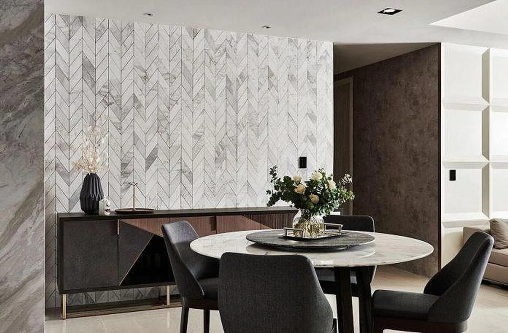 6 ways to incorporate a marble-look feature wall at home - Home & Decor ...