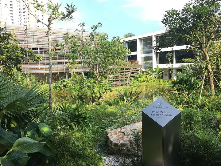Enabling Village — lush greenery in this unique community space ...