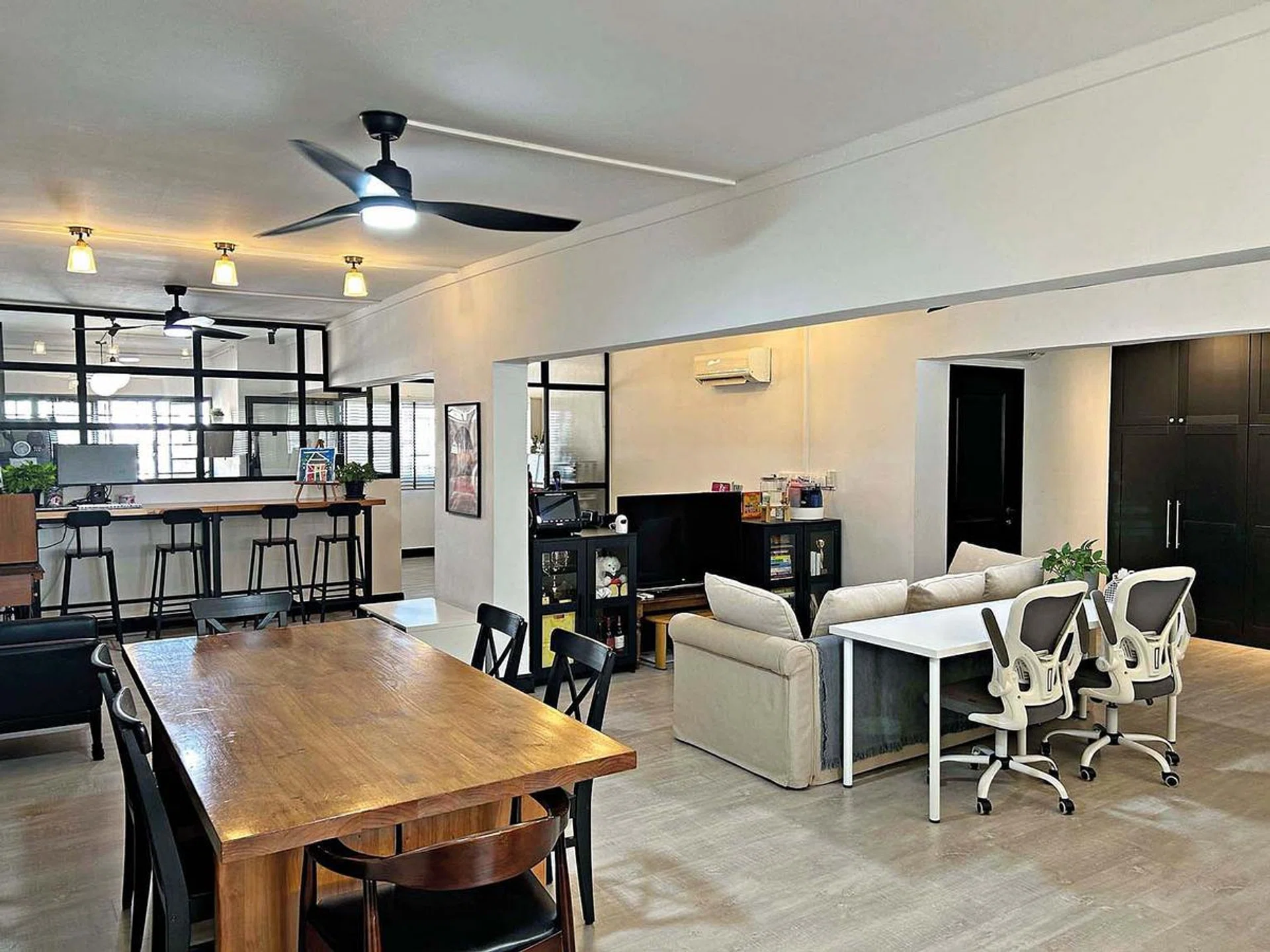 Unique HDB Jumbo flat made of two side by side 3-room HDB units | Home ...