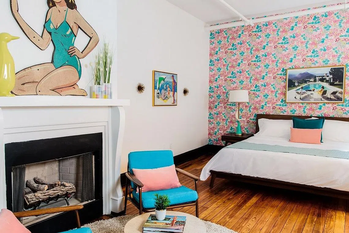 Check out these retro, mid-century modern hotel rooms - Home & Decor ...
