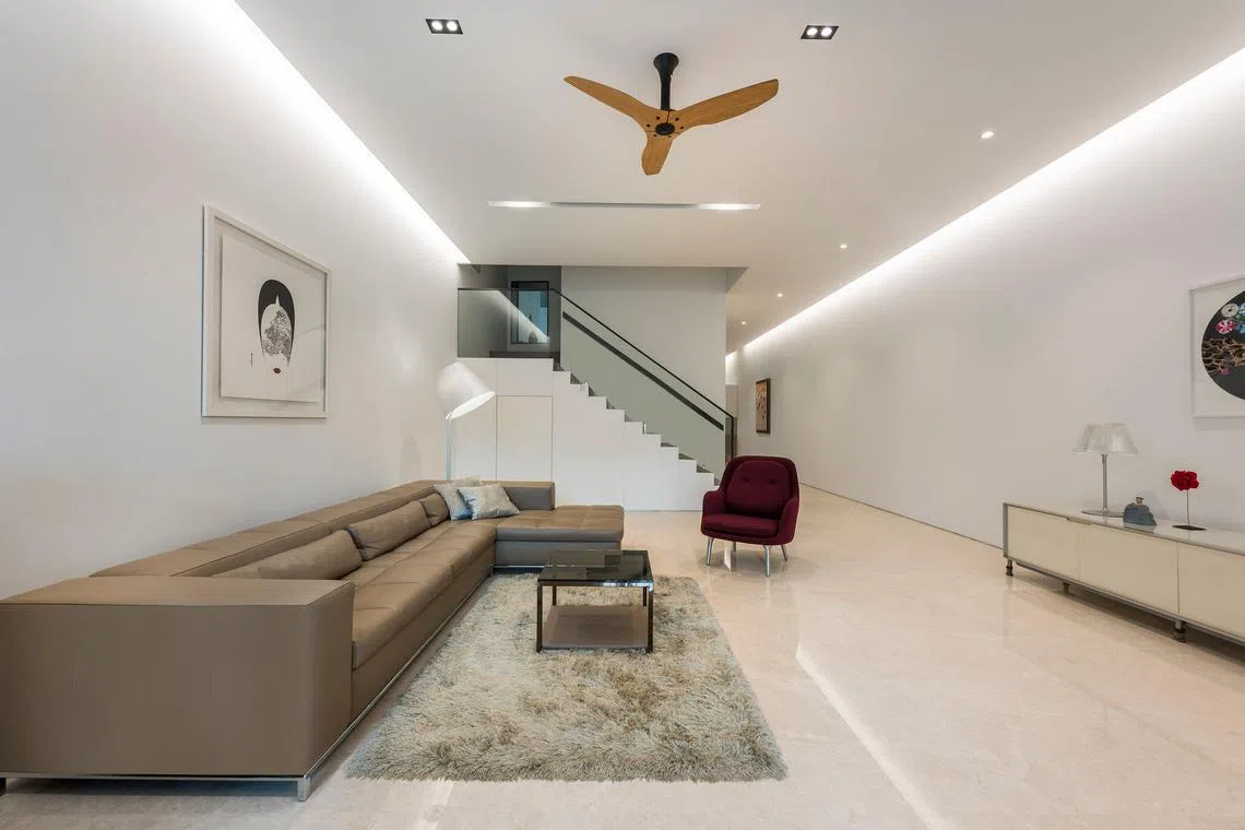 House Tour: A Holland Road terrace house that features a three-storey ...