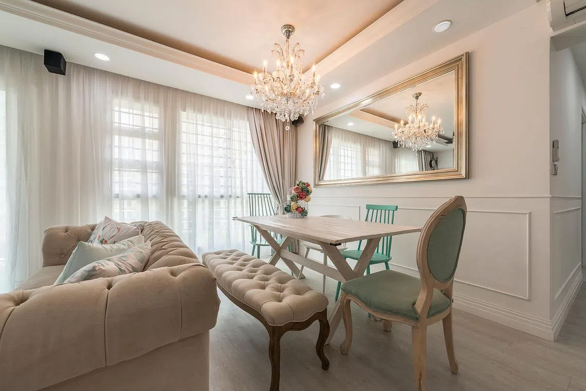 $48,000 Classical renovation for a 5-room Punggol HDB BTO | Home & Decor Singapore