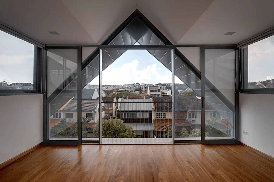 Home Tour: Serangoon 2-Storey corner terrace house has a pitched roof ...