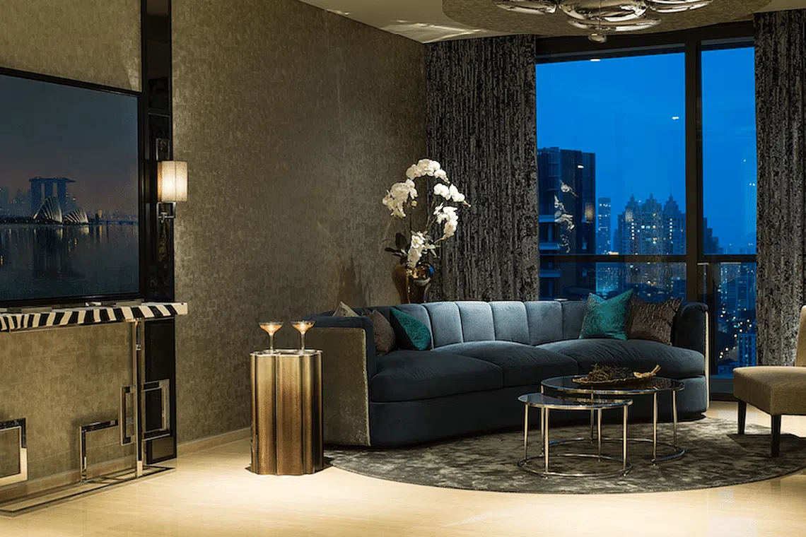 House Tour: Glitz and glamour in a three-bedroom penthouse apartment ...