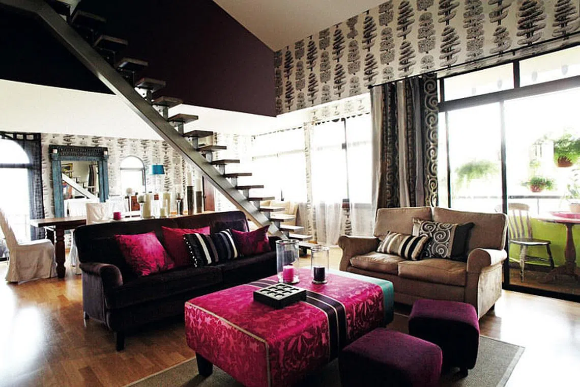 House Tour: Vibrant arty prints and patterns in this three-bedroom loft ...