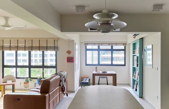 $70,000 Eclectic renovation for a couple’s 4-room HDB BTO in Tampines ...