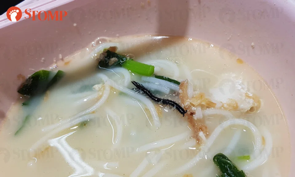Woman finds centipede in bowl of fish soup at Kallang foodcourt: "It ...