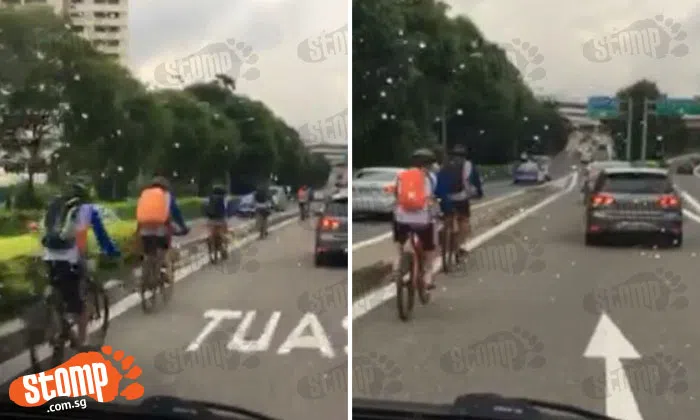 How about finding somewhere else safer to ride your bicycles dear ...