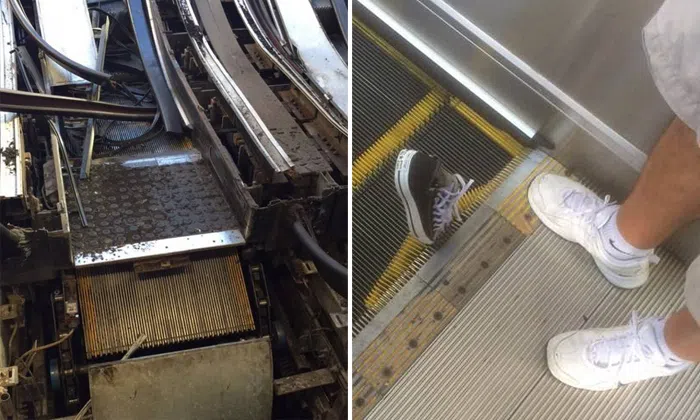 Shocking photos of escalator accidents show why you should always be ...