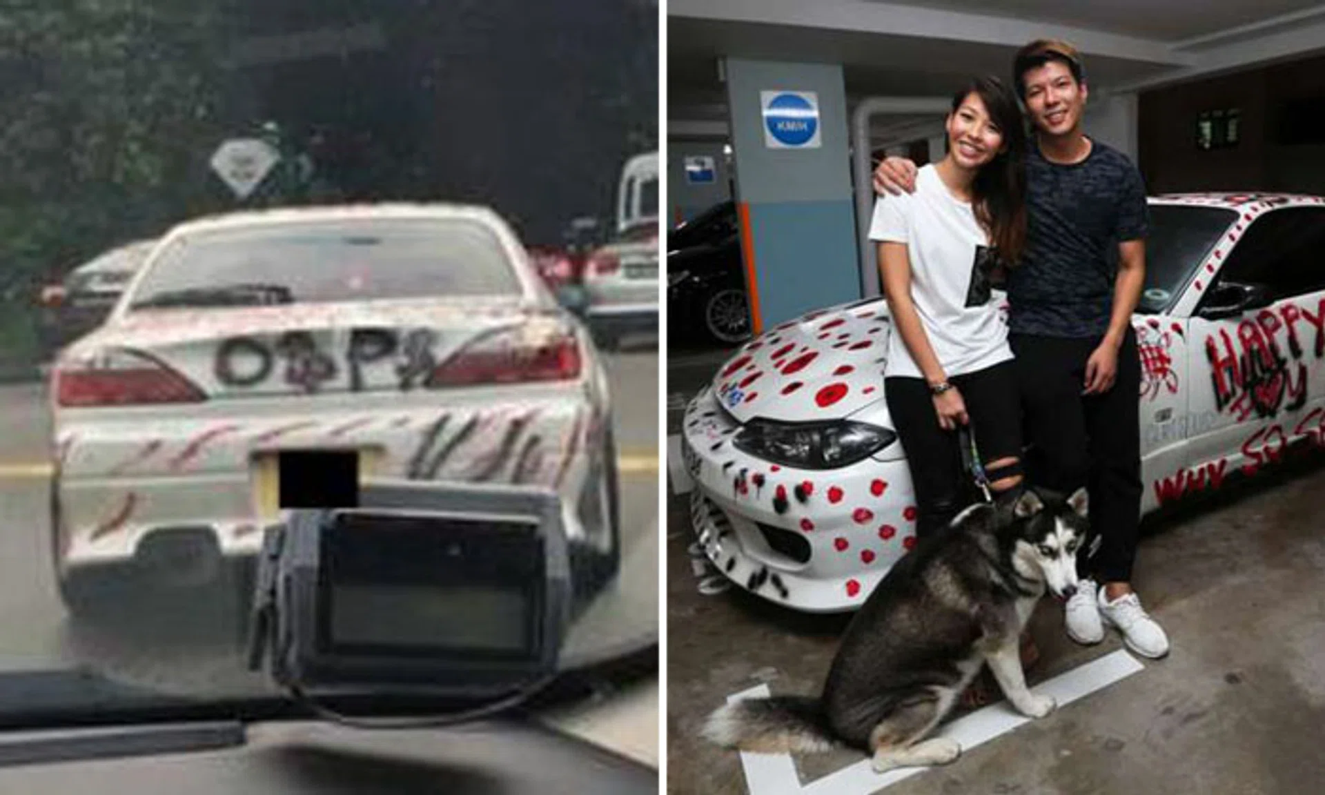 Man's 'vandalised' car turns out to be anniversary prank by his ...