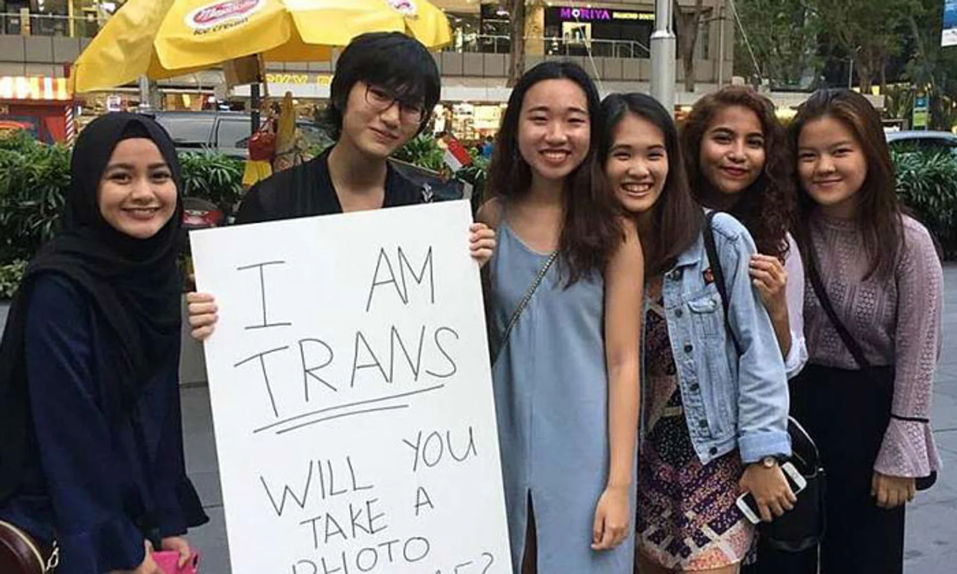 Hostile stares and friendly words for transgender woman seeking photo ...