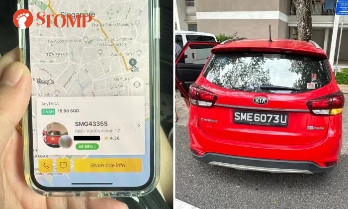 Tada user shocked that car picking him up has different plate number ...