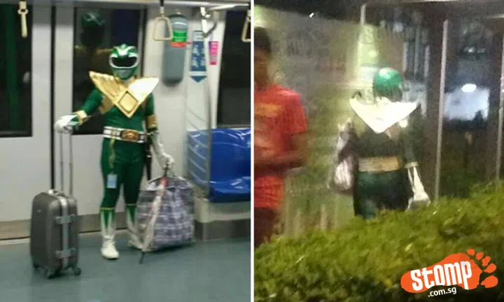 Green Ranger takes the bus and MRT -- possibly to avoid paying ERP for ...