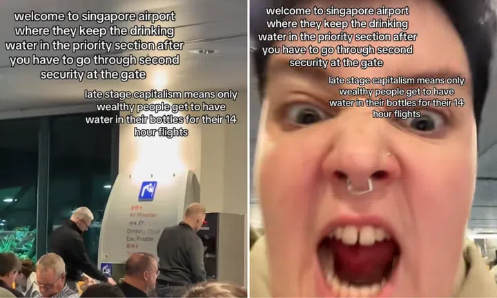 TikToker slammed for claiming Changi Airport water dispensers are only ...
