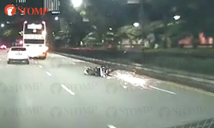 GrabFood rider suffers minor injuries after skidding along Orchard Road ...