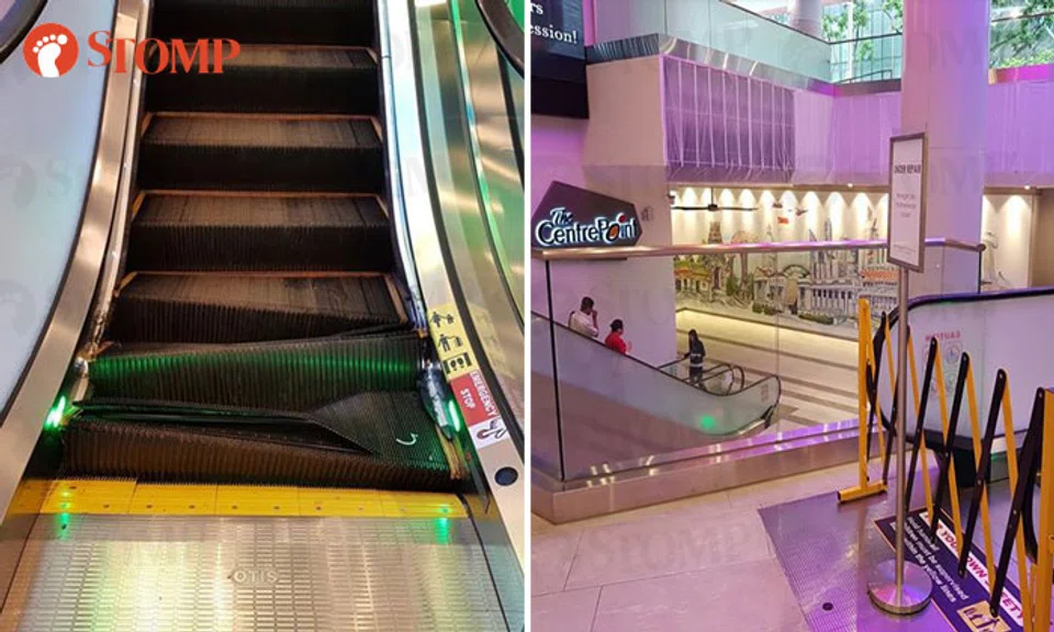 Man screams at maid to jump off escalator at The Centrepoint -- just ...