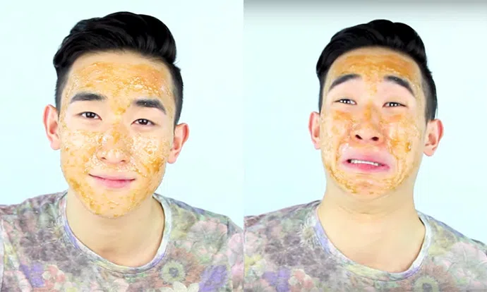 Handsome guy shows how to make anti-acne mask with just 3 ingredients ...