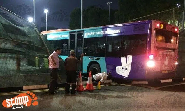 Yet another 'wayward' bus: SBS bus crashes into tennis court at Yio Chu ...
