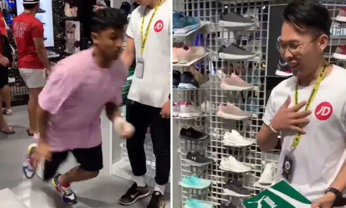 Man dashes out of store after trying on shoes, but wait till you see ...
